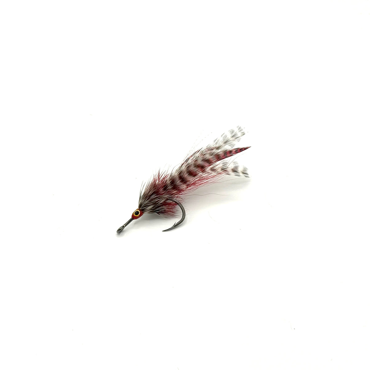 Tarpon Flies | Big Eye Tarpon Fly - Red/Grizzly – Emerald Water Anglers